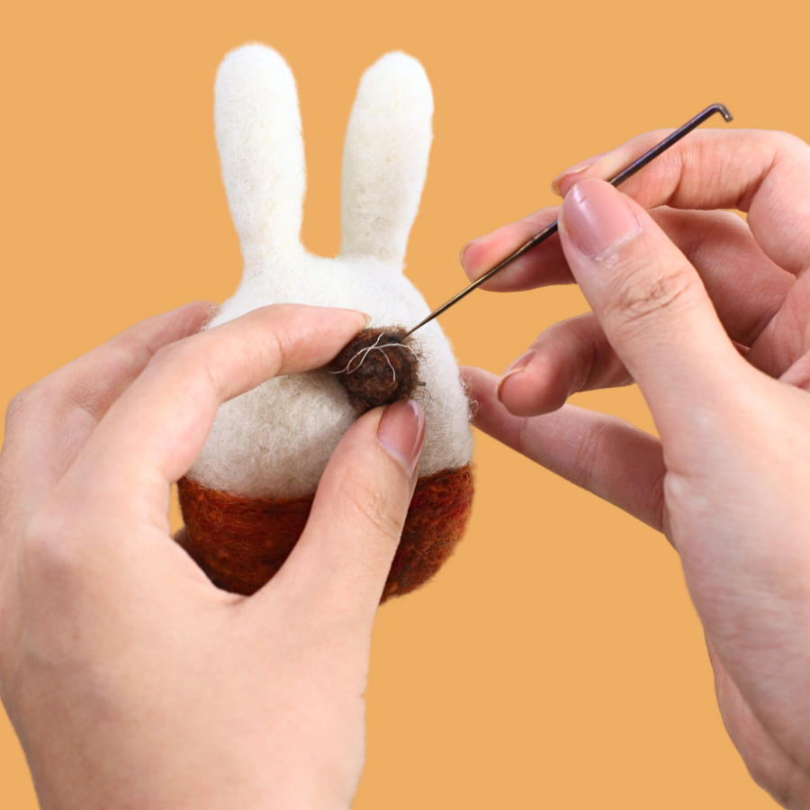 Needle Felting Rabbit Kit – Beginner-Friendly DIY Wool Craft Set ...