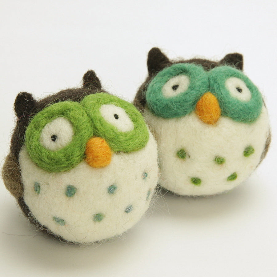 Needle Felting Owl Kit – Beginner Wool Animal Craft | Woolbuddy