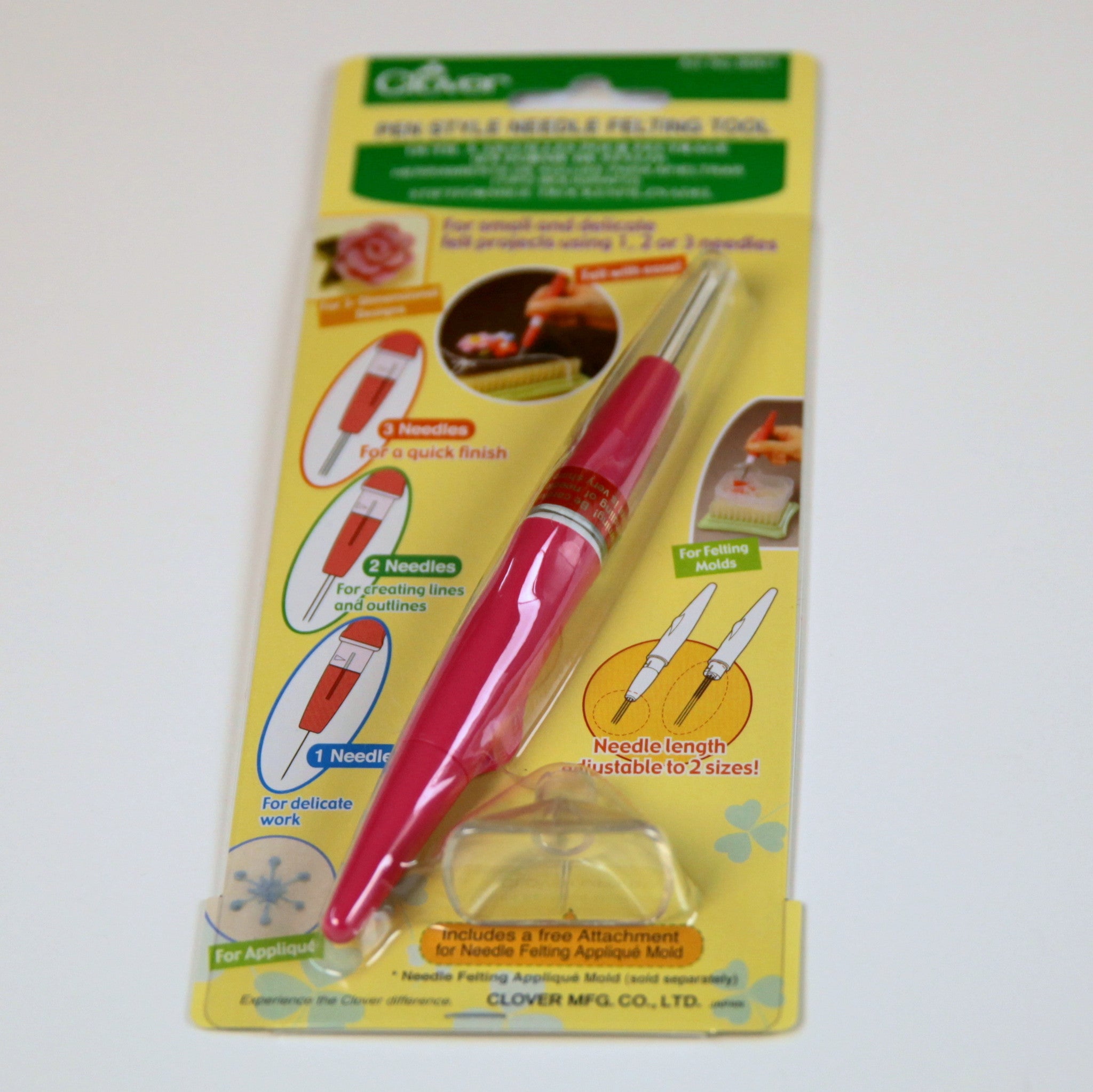 Clover Pen Style Needle Felting Tool – Ergonomic Felting Pen with Need ...