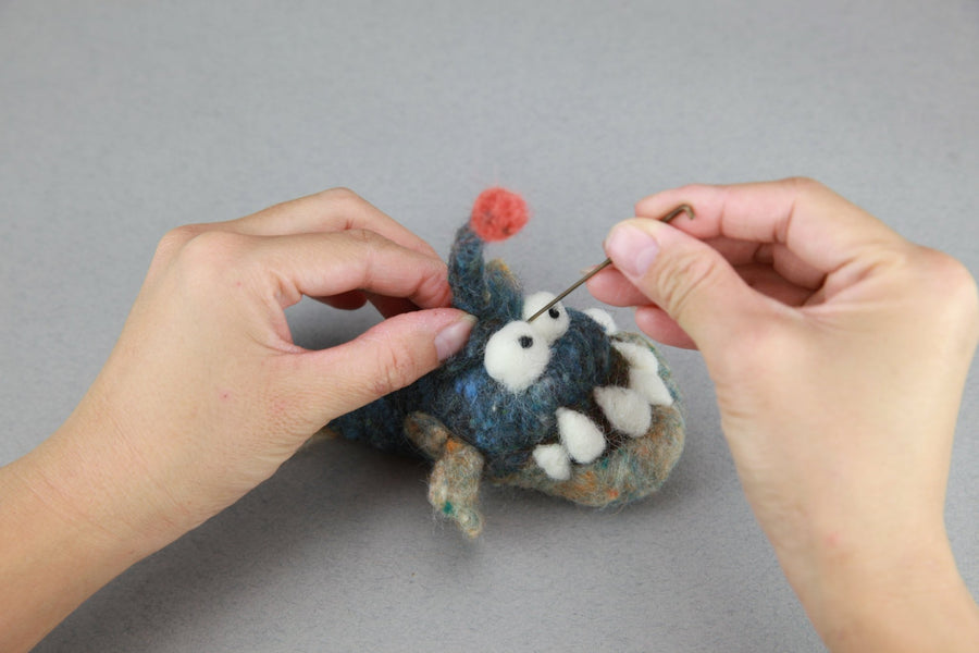 Needle Felting Angler Fish Kit – DIY Wool Craft | Woolbuddy