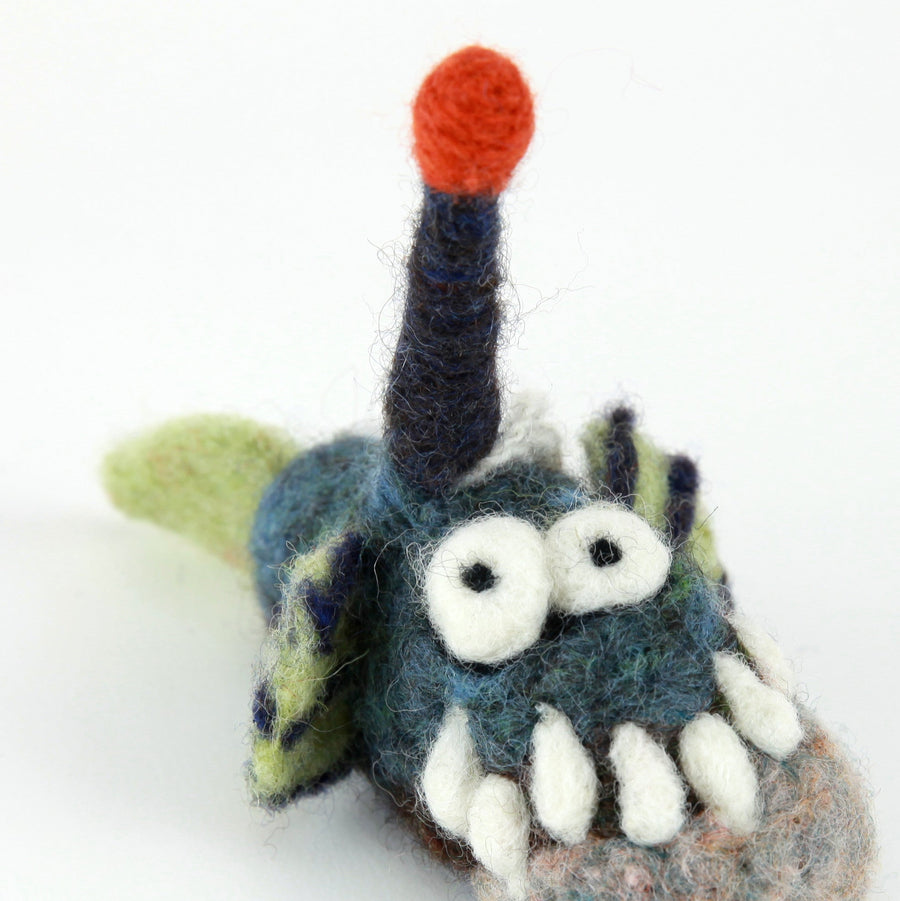 Needle Felting Angler Fish Kit – Beginner-Friendly DIY Wool Craft Set ...