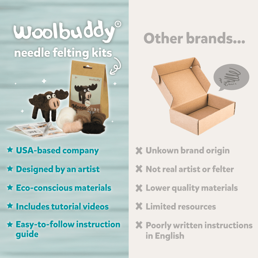 Needle Felting Sea Turtle Kit – Woolbuddy