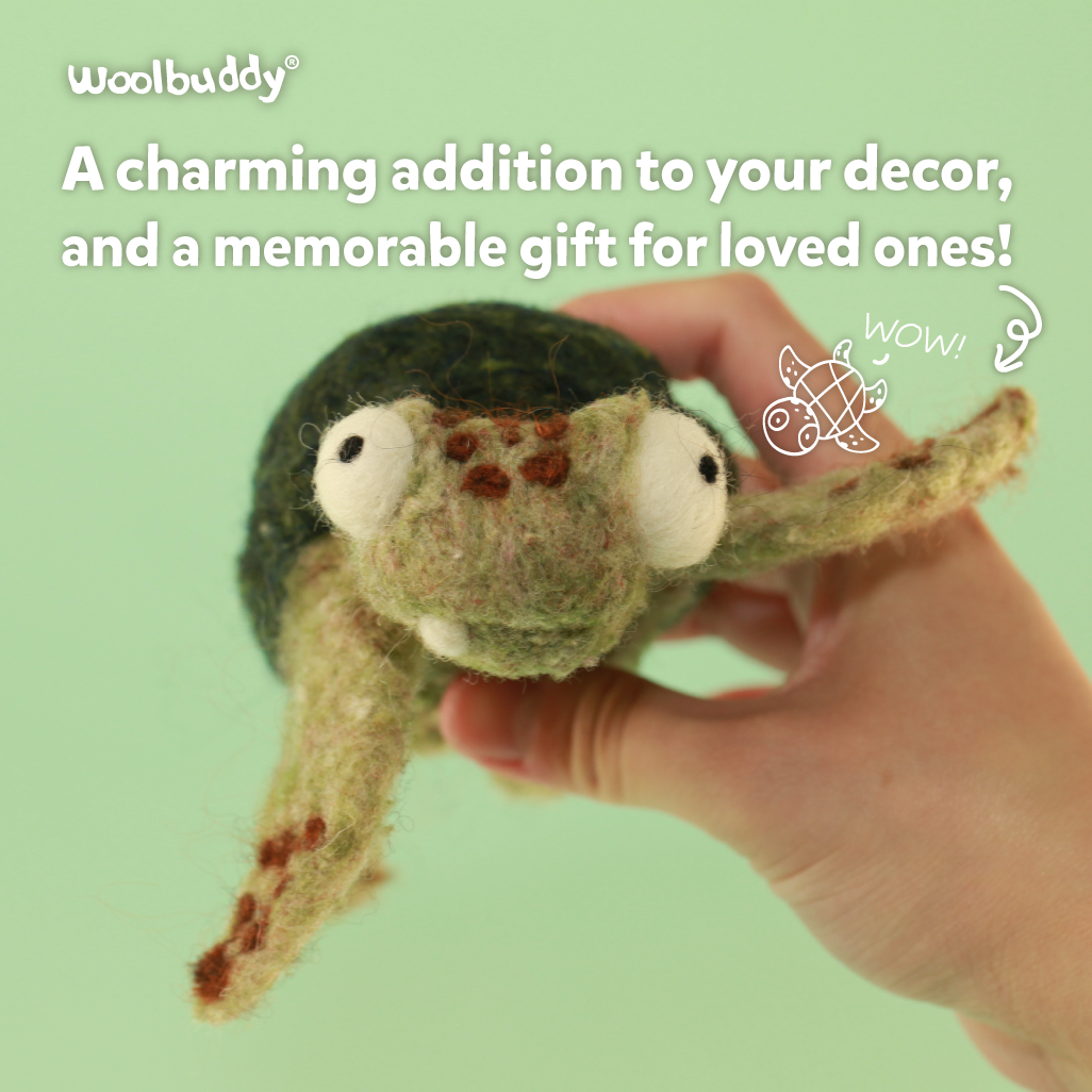 Needle Felting Sea Turtle Kit – Woolbuddy